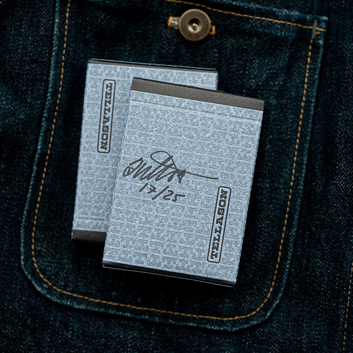 SIGNED LIMITED EDITION AP Tellason Jeans Playing Cards With Denim Box ...