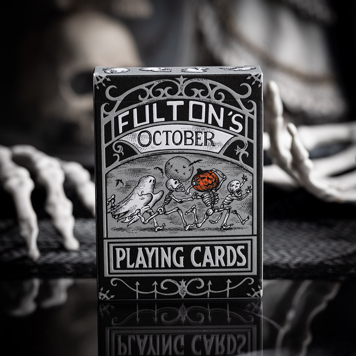FULTONS OCTOBER TOMBSTONE GREY PLAYING CARDS – Fulton's Playing Cards