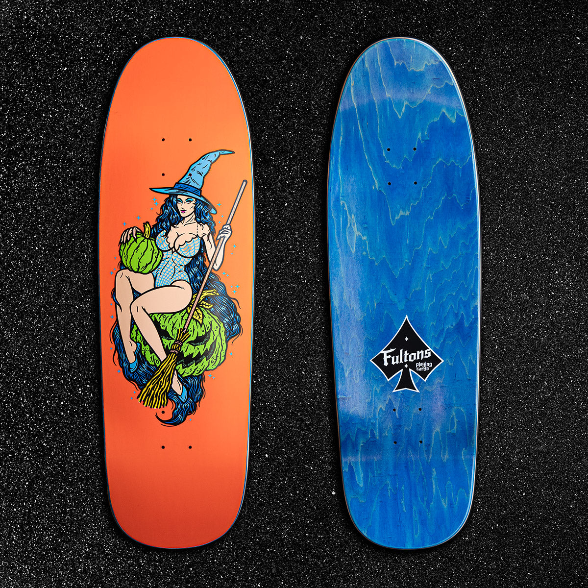 FULTONS WITCHING HOUR HAND SCREENED SKATEBOARD DECK – Fulton's Playing ...